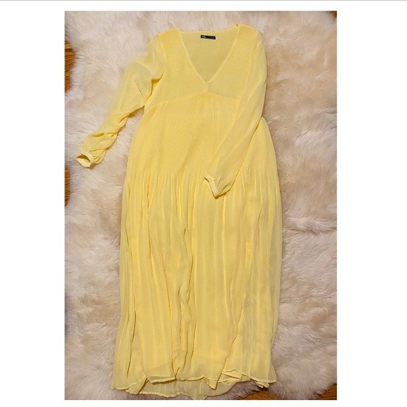 Dresses | Zara Dress Yellow | Poshmark